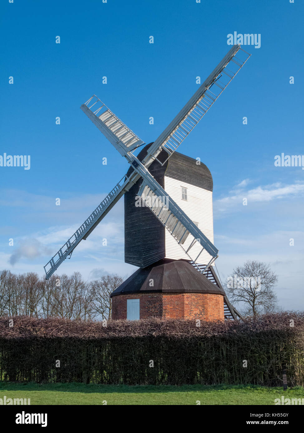 Wooden post mill windmill hi-res stock photography and images - Alamy