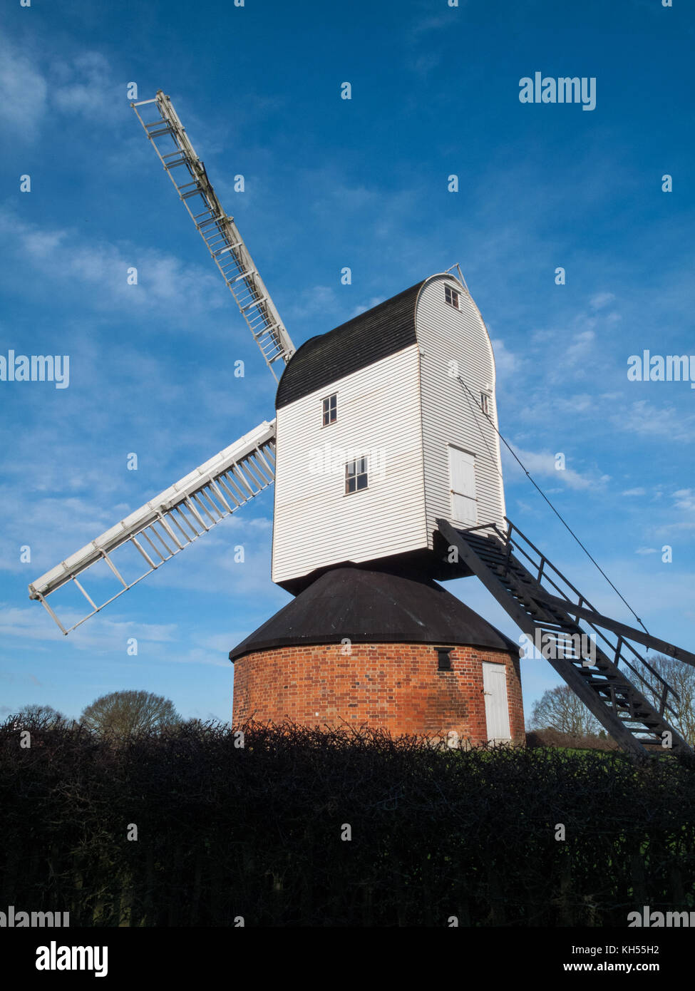 Mountnessing Windmill, a grade II listed post mill at Mountnessing ...
