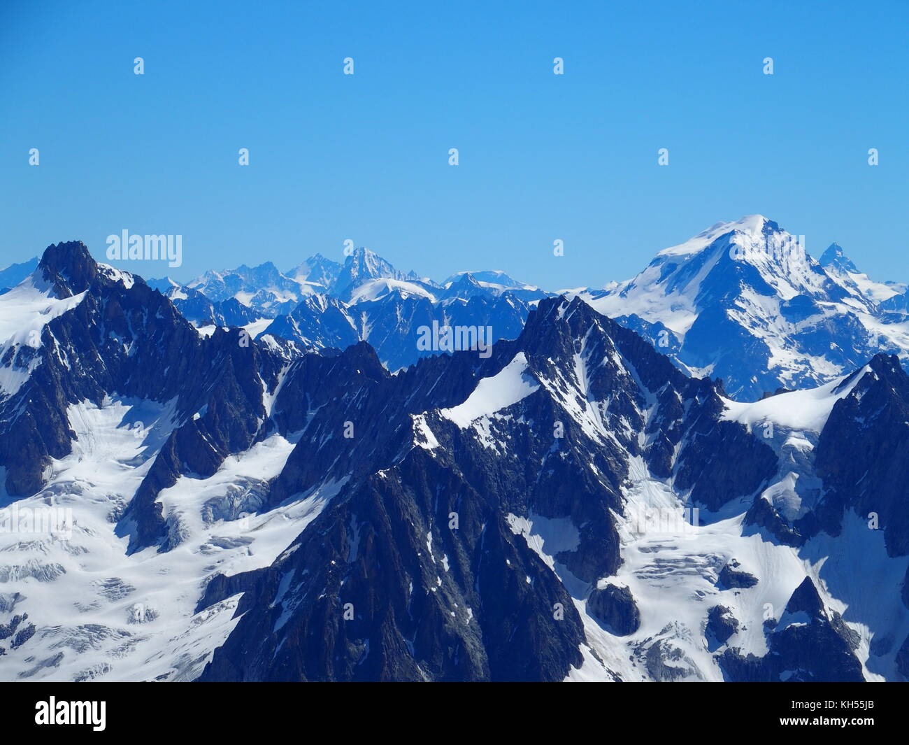 Alpine mountains range landscape in beauty French, Italian and Swiss ...