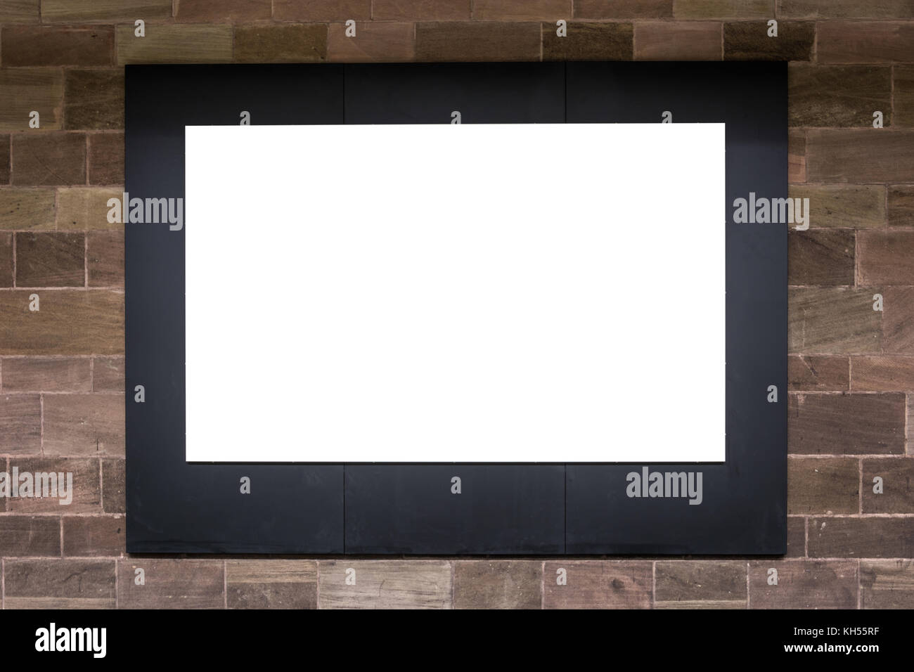 Underground advertising screen hi-res stock photography and images - Alamy