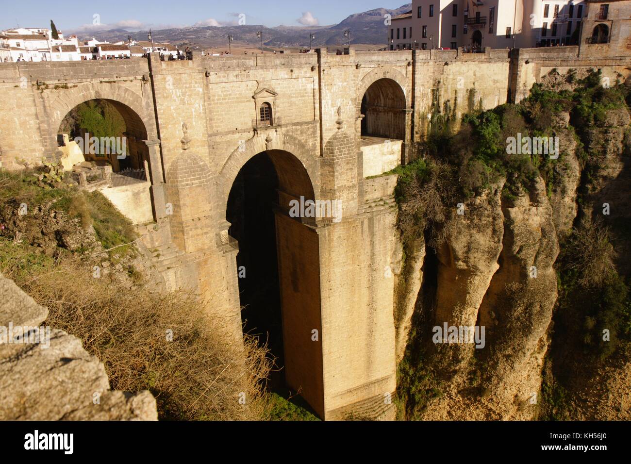 The stone bridge of Ronda Stock Photo - Alamy