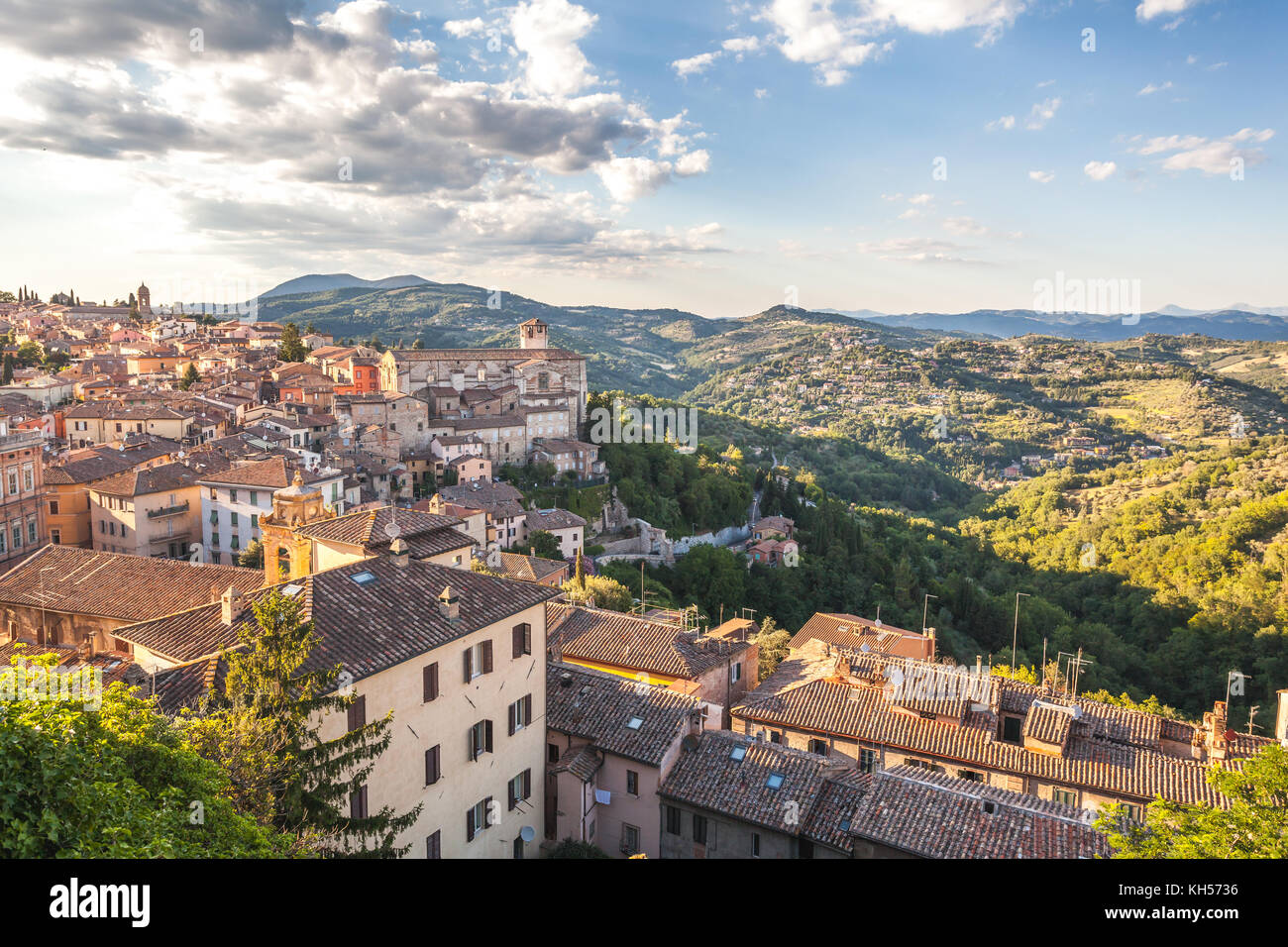 Perugia, Italy landscape, cityscape view Stock Photo - Alamy
