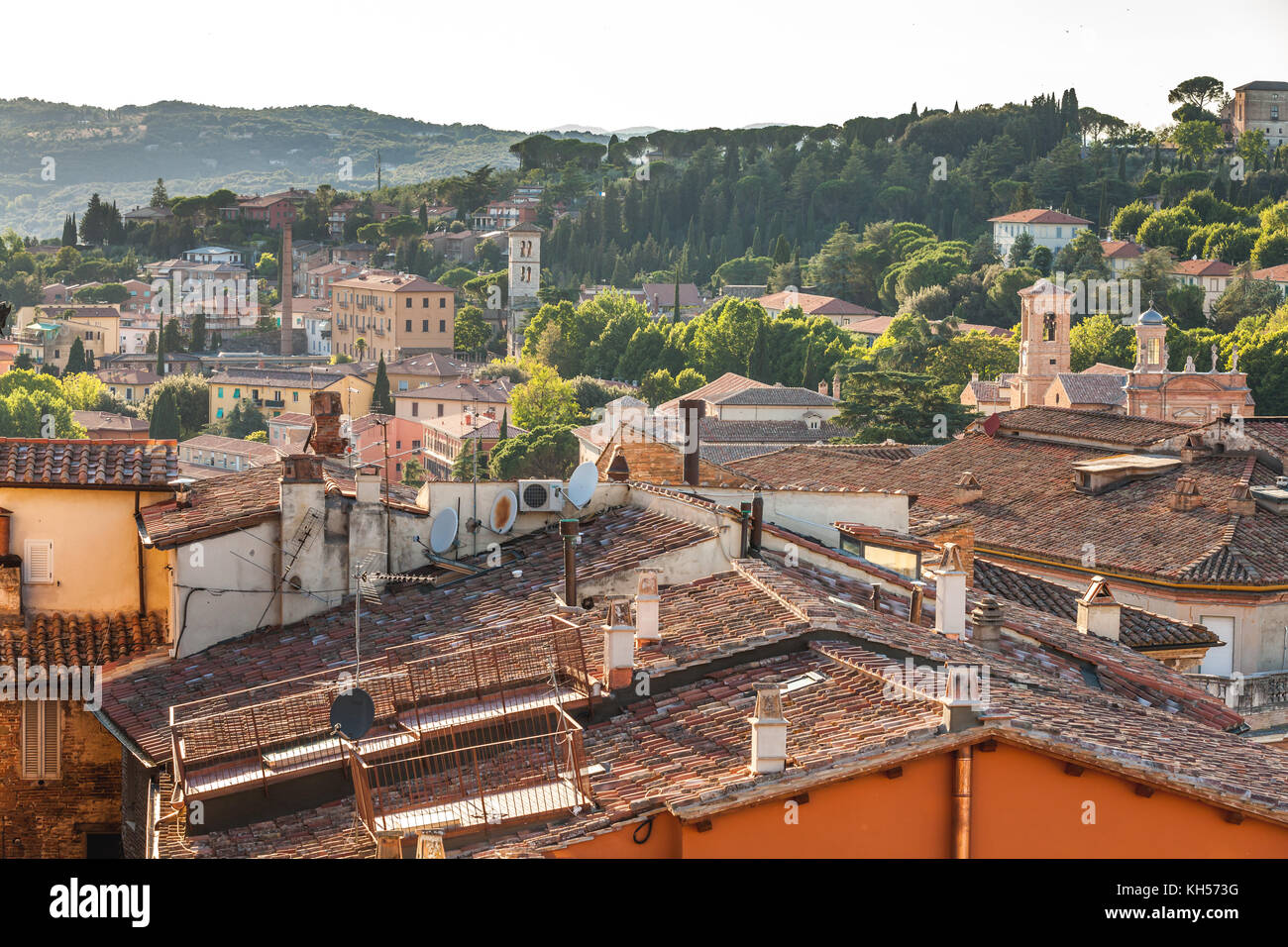 Perugia, Italy landscape, cityscape view Stock Photo - Alamy