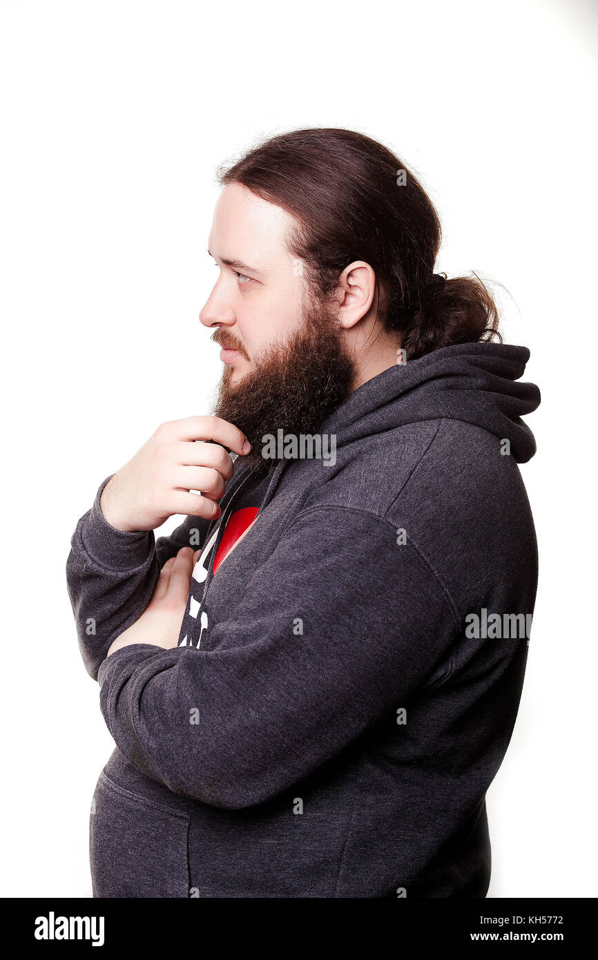 Man standing side view isolated hi-res stock photography and images - Alamy