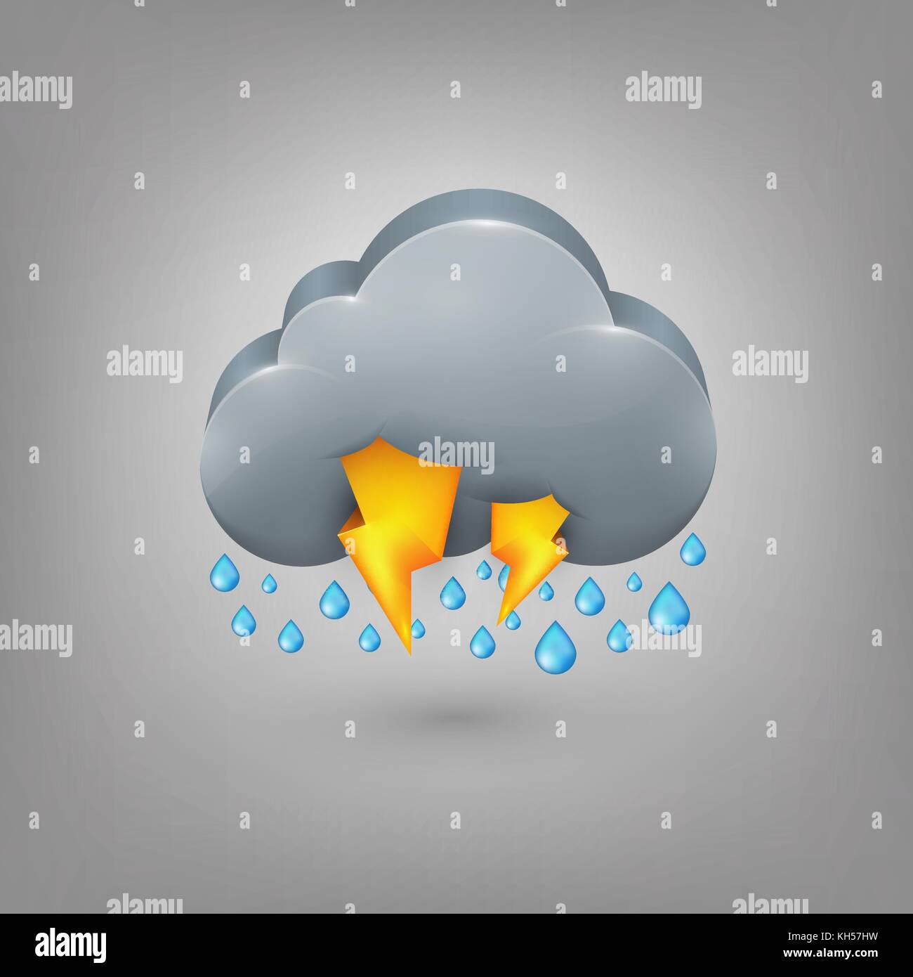 Cloud fall rain lightning hi-res stock photography and images - Alamy