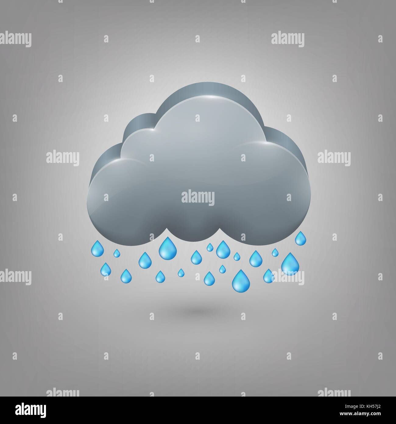 Icon weather. Rain cloud. Vector illustration in eps10 Stock Vector ...