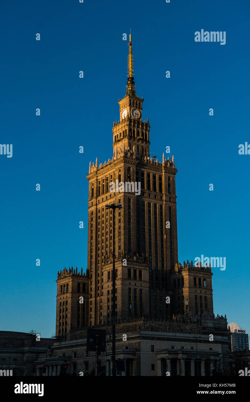 Warsaw, Poland - November, 2017: Palace of Culture and Science, the ...