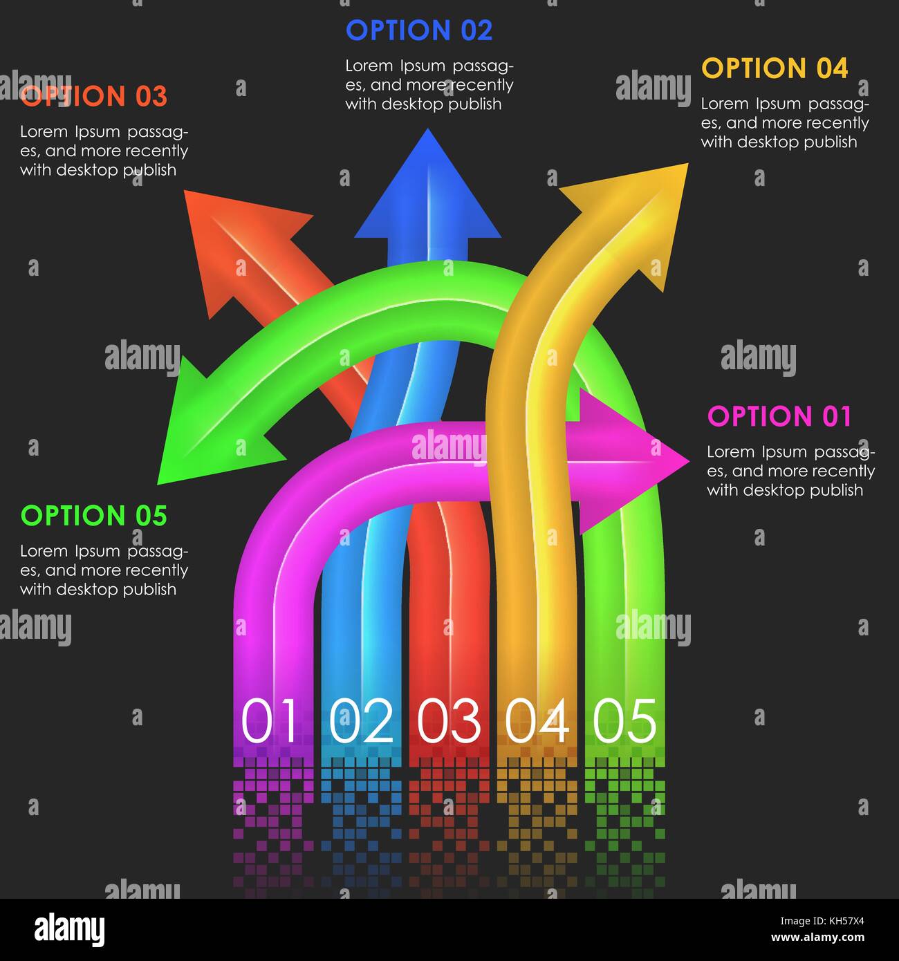 Infographics design template. Arrows. Vector illustration in eps10 ...