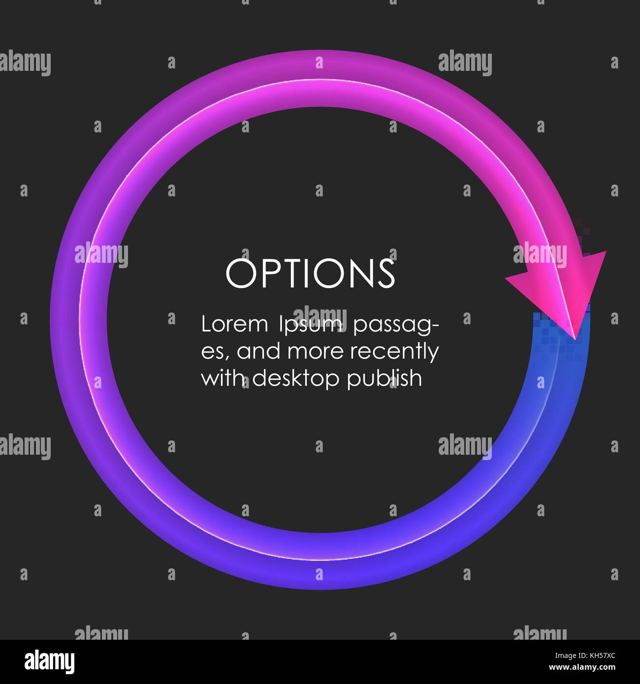 Infographics design template. Circular arrows. Vector illustration in ...