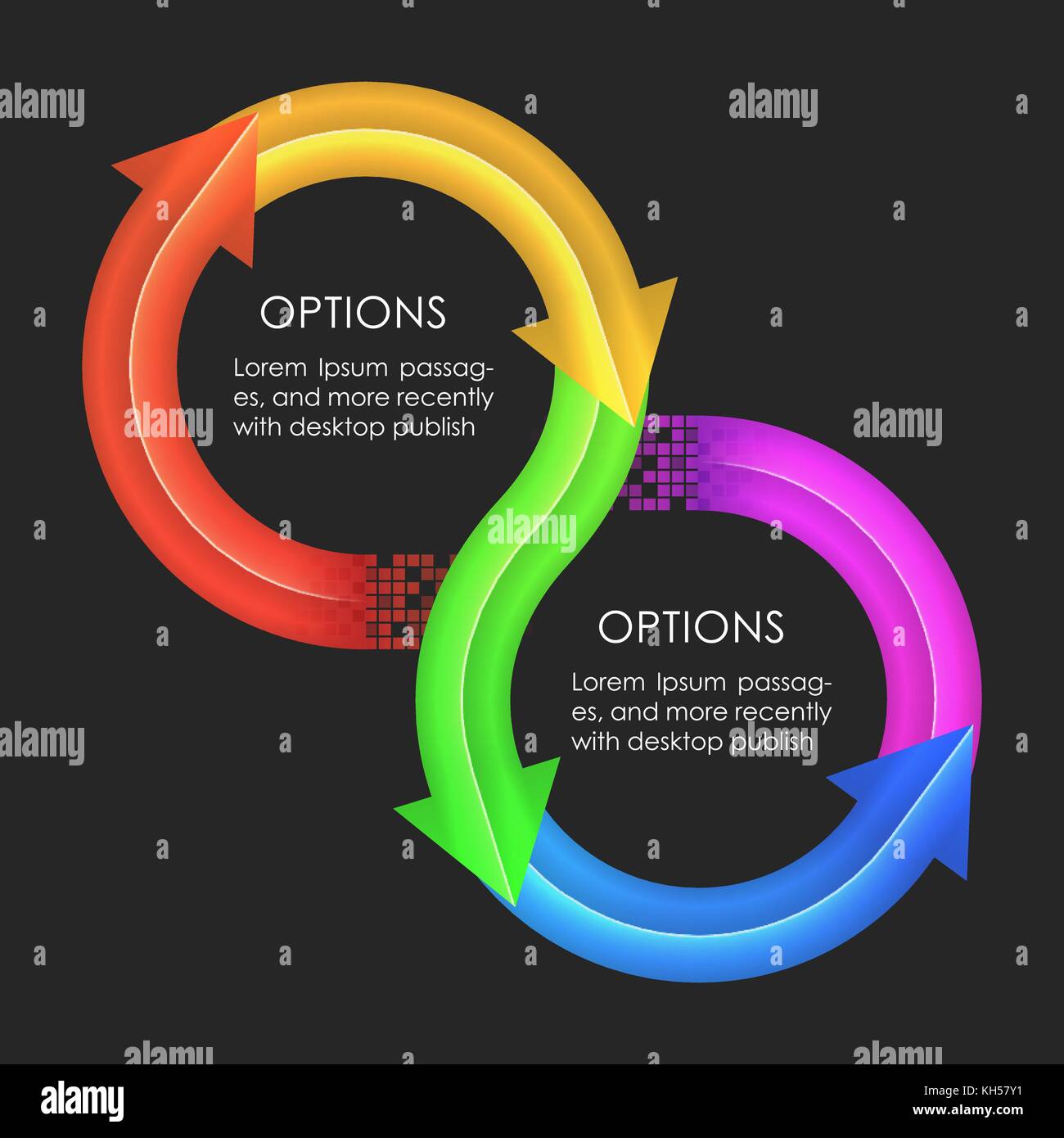 Infographics design template. Circular arrows Vector illustration in ...