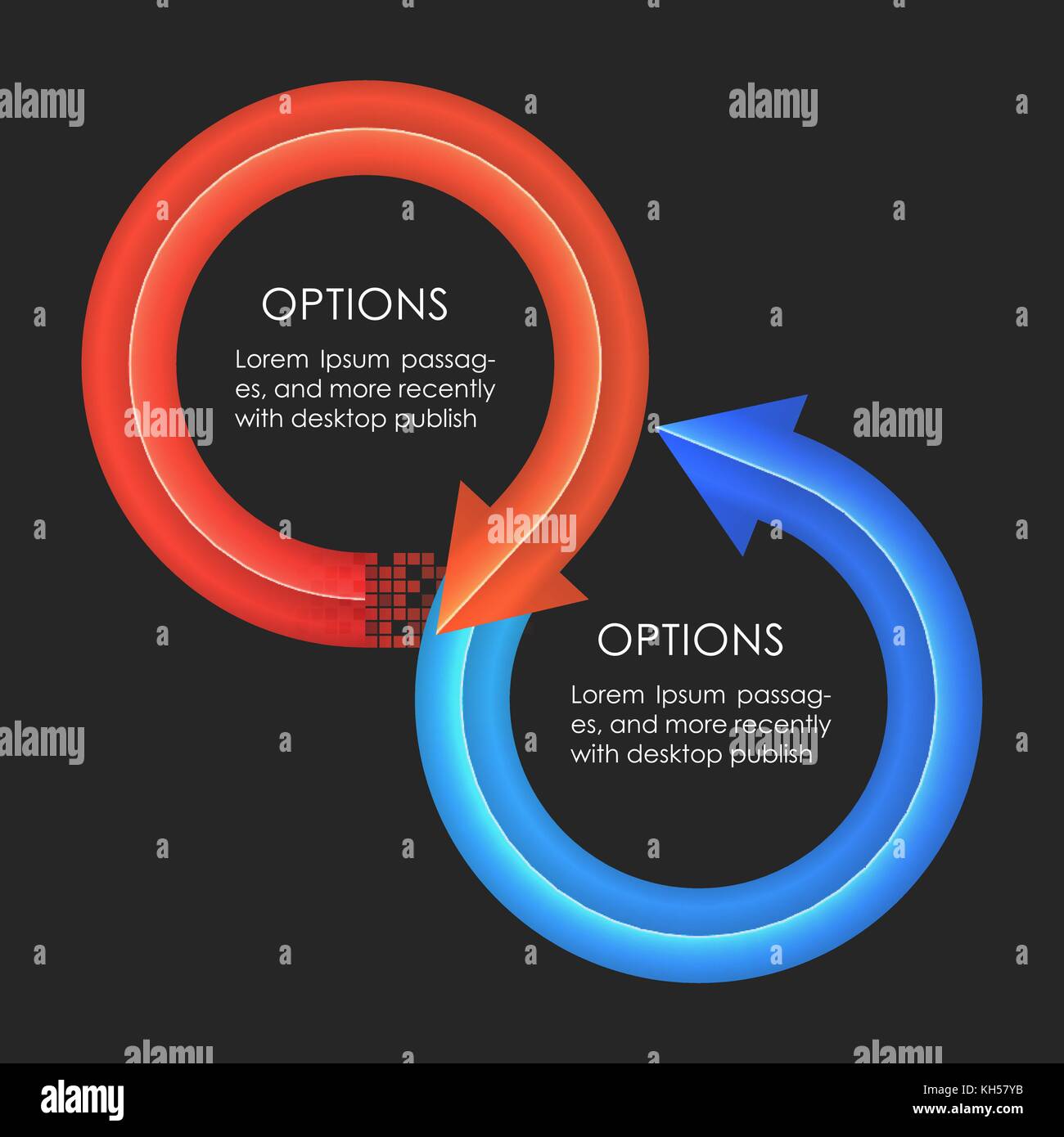 Infographics design template. Circular arrows. Vector illustration in ...