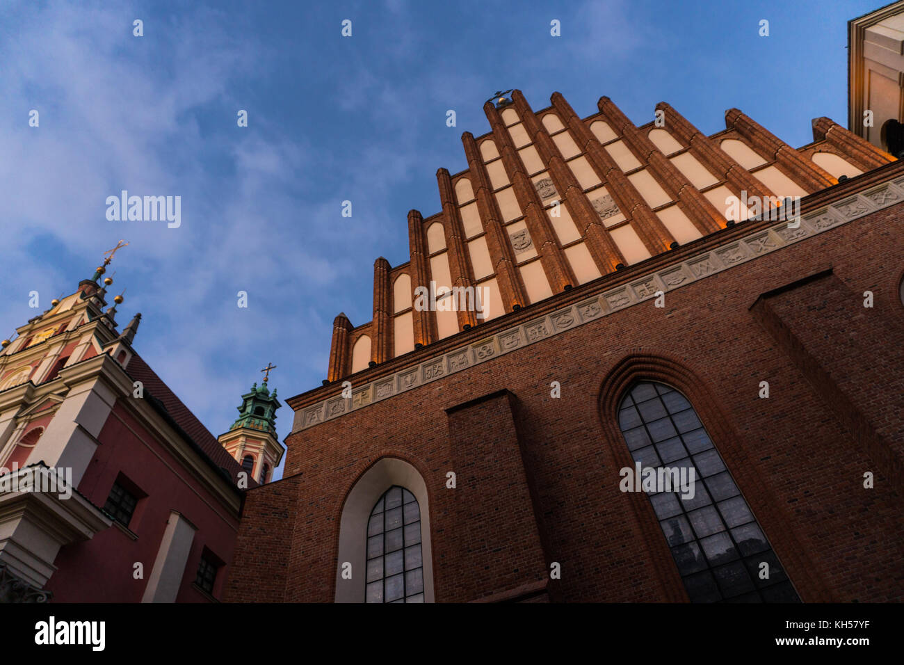 WARSAW, POLAND - November, 2017: Warsaw's historic Old Town is the only ...