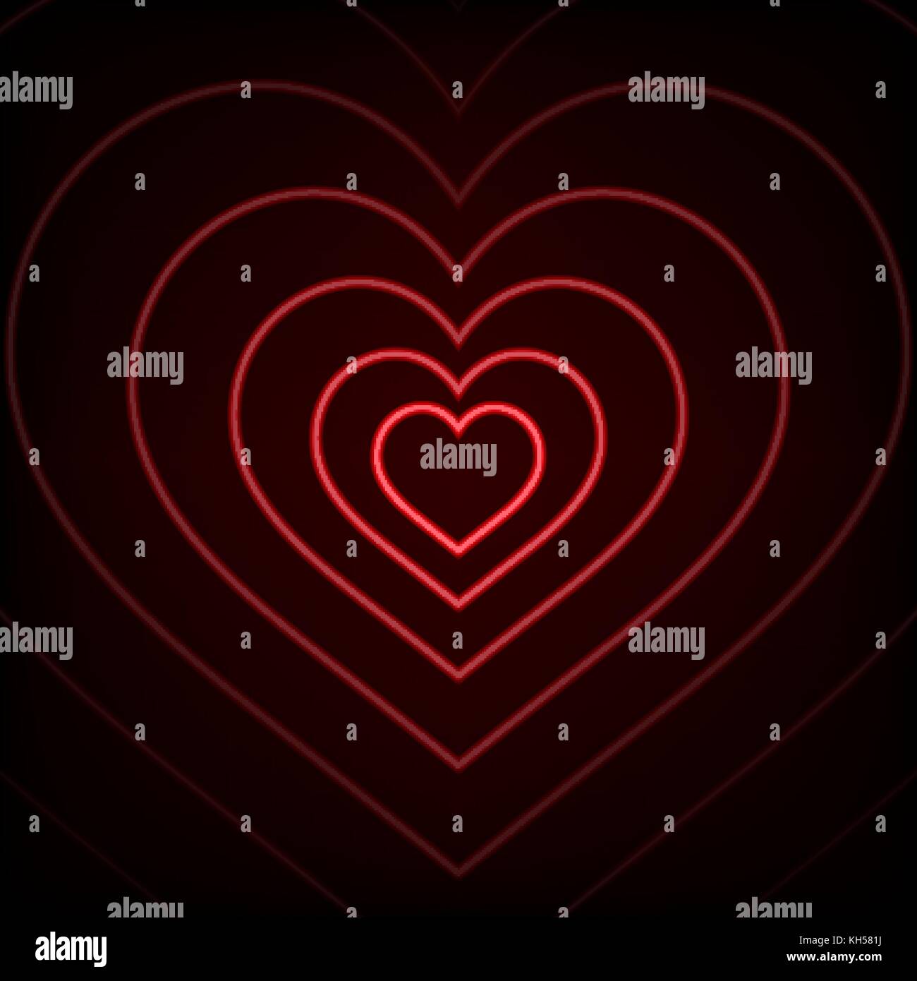 Red Neon heart. Background. Vector illustration in eps10 Stock Vector ...
