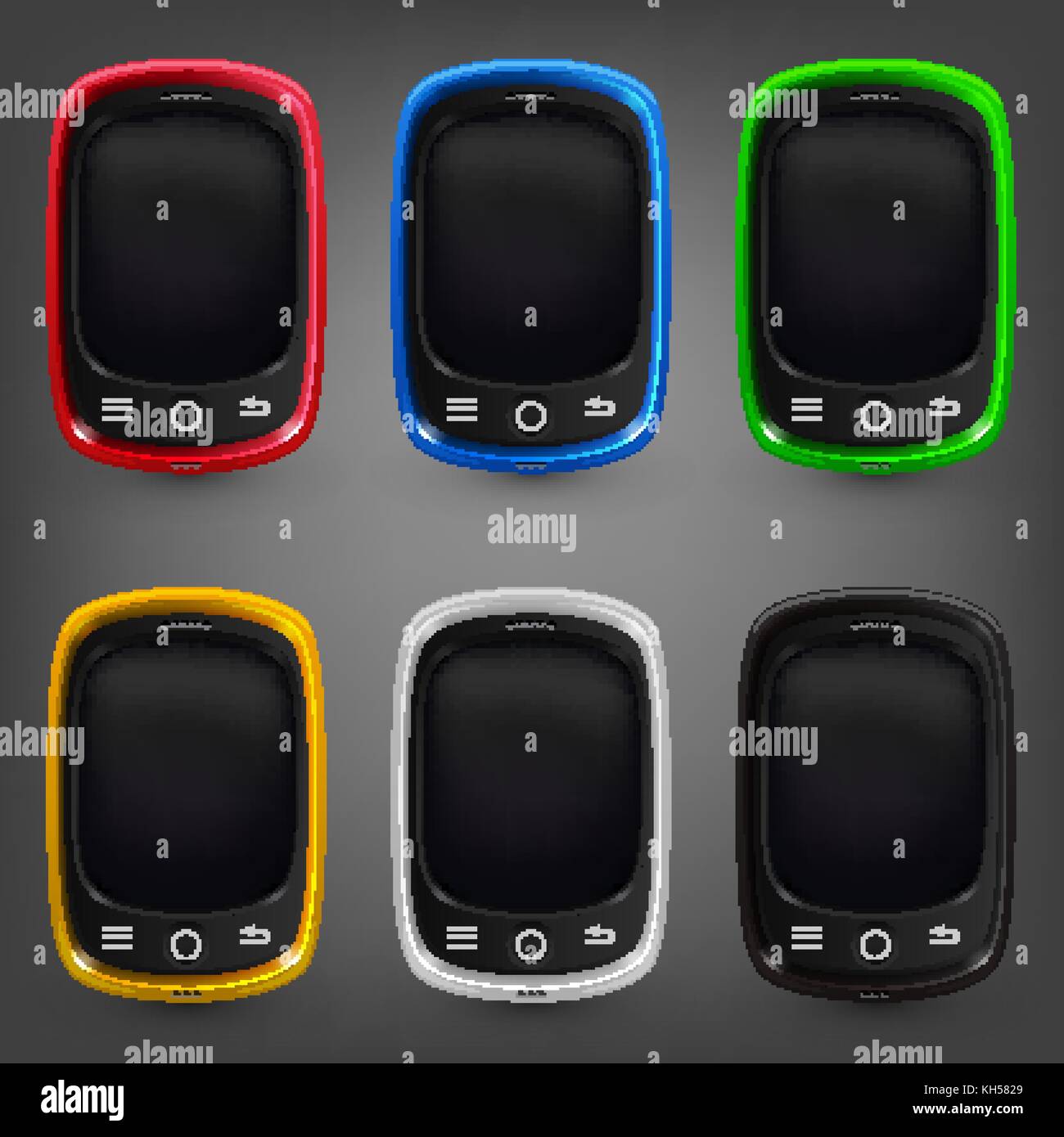 Phone color set. Vector illustration in eps10 Stock Vector Image & Art ...