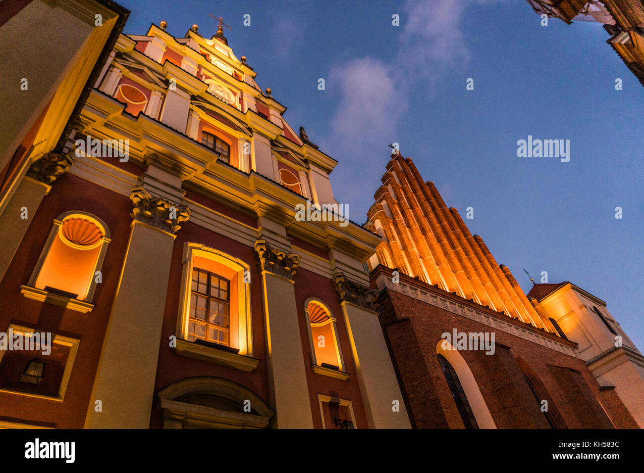 WARSAW, POLAND - November, 2017: Warsaw's historic Old Town is the only ...