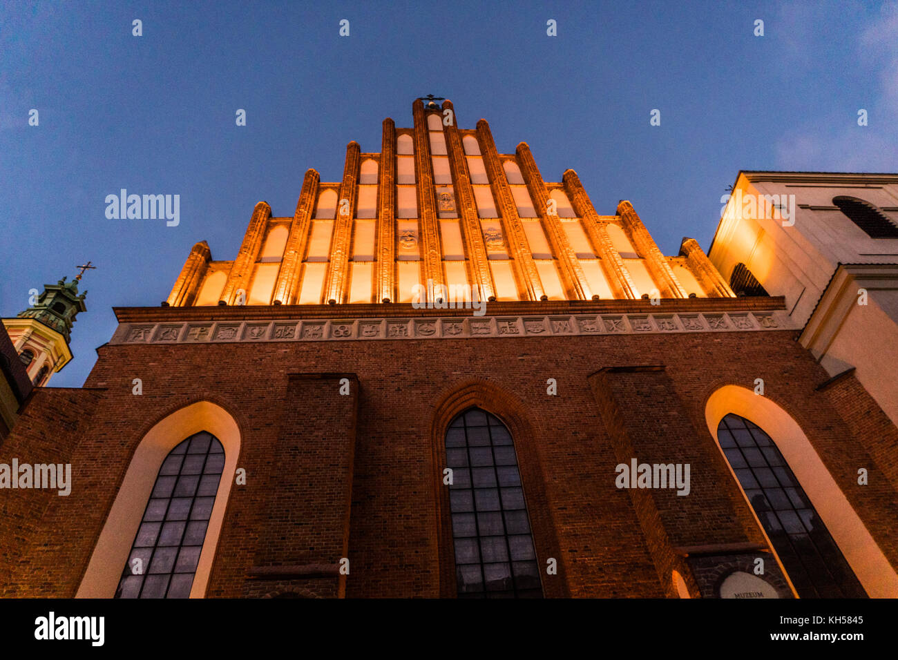 WARSAW, POLAND - November, 2017: Warsaw's historic Old Town is the only ...
