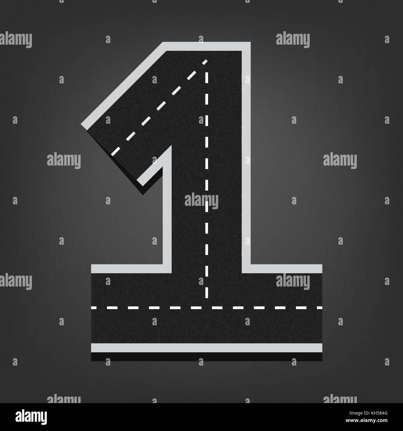 Number one road Stock Vector Images - Alamy