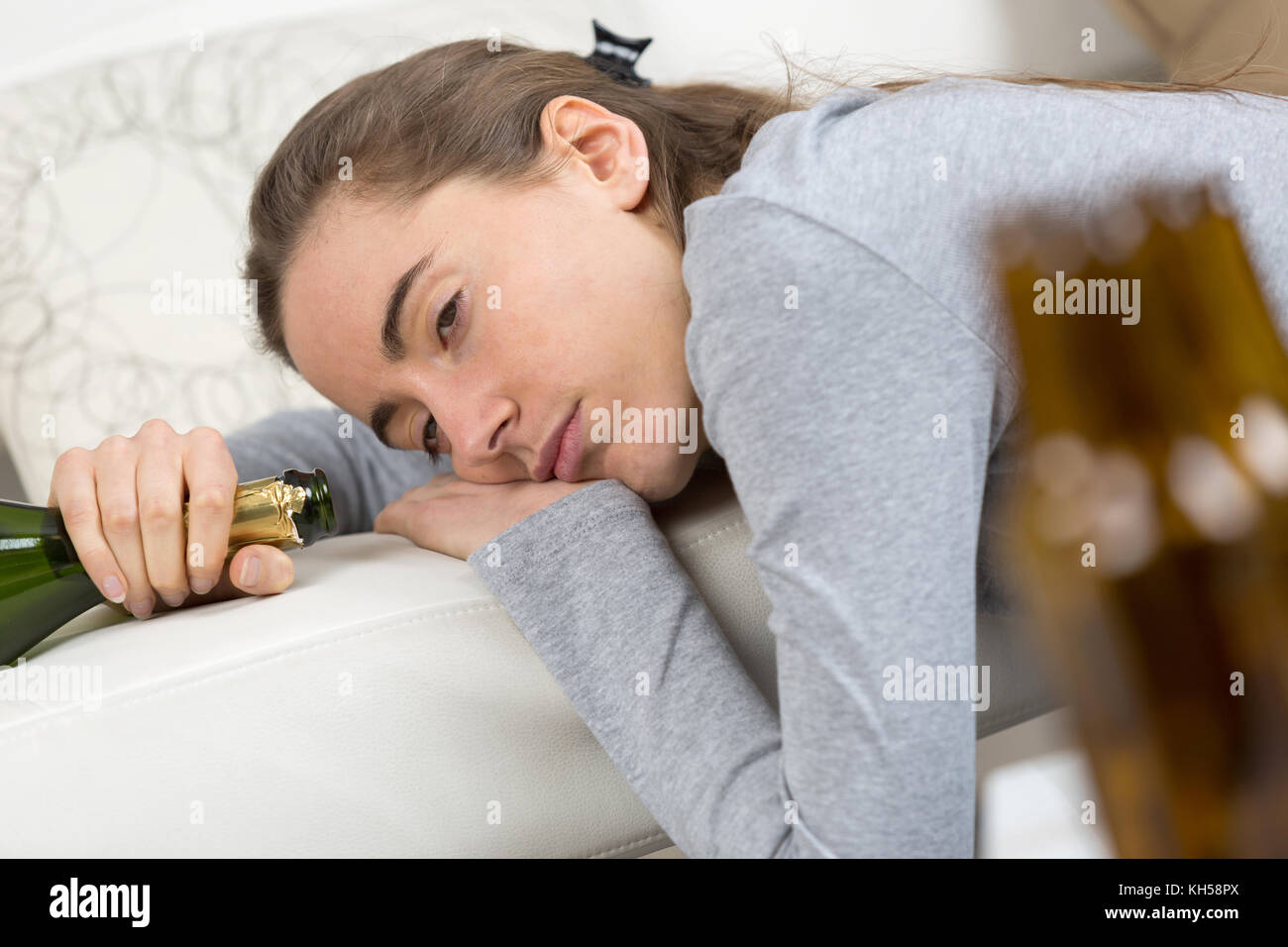 Woman hangover car hi-res stock photography and images - Alamy