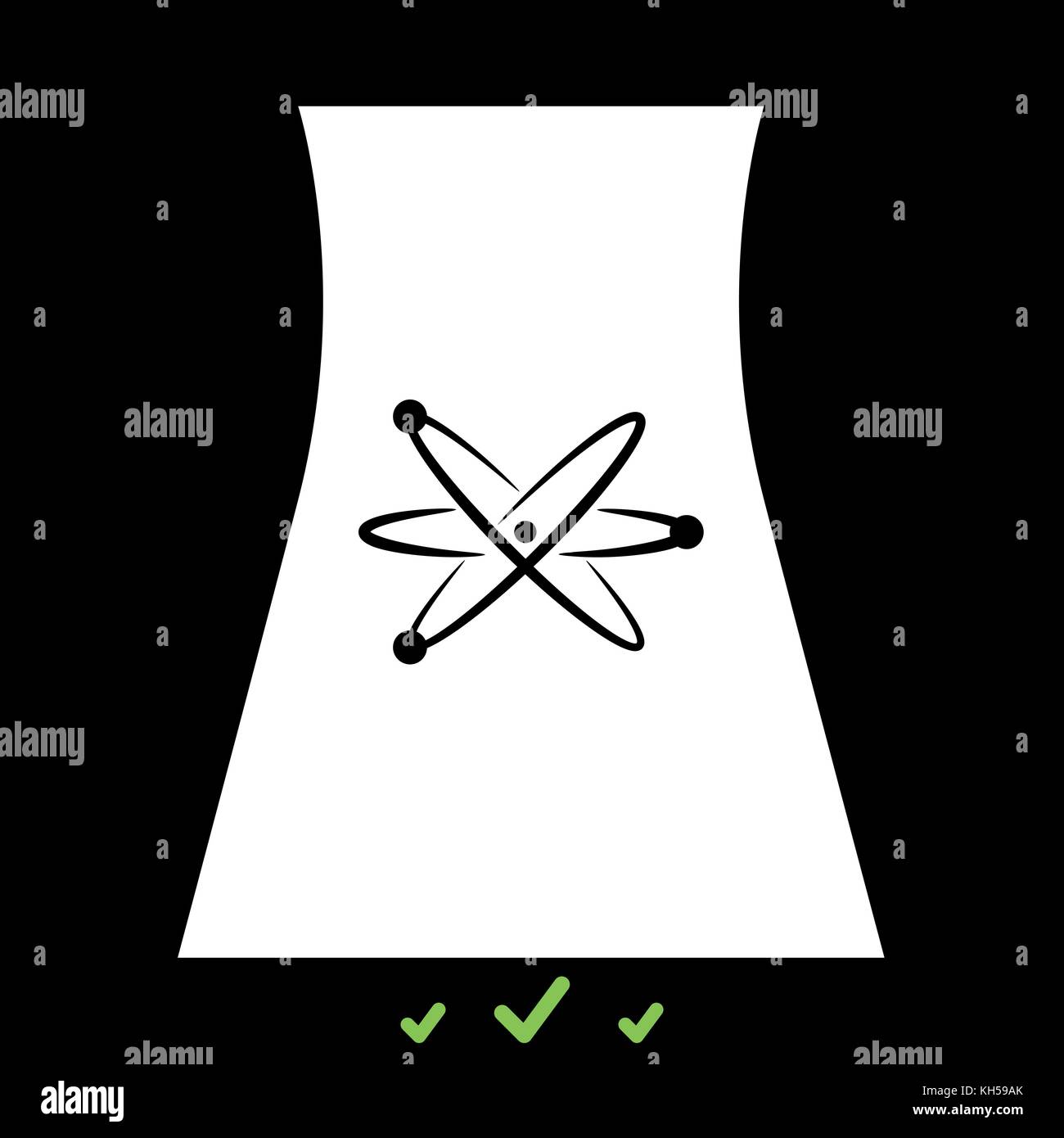 Reactor cooling tower Stock Vector Images - Alamy