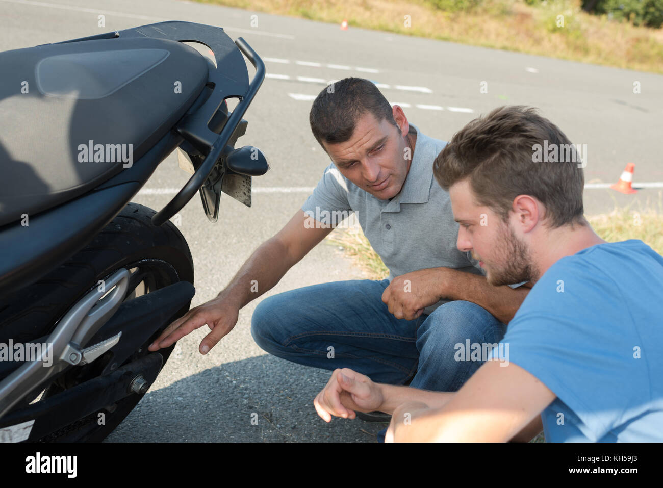 Broken down motorbike hi-res stock photography and images - Alamy