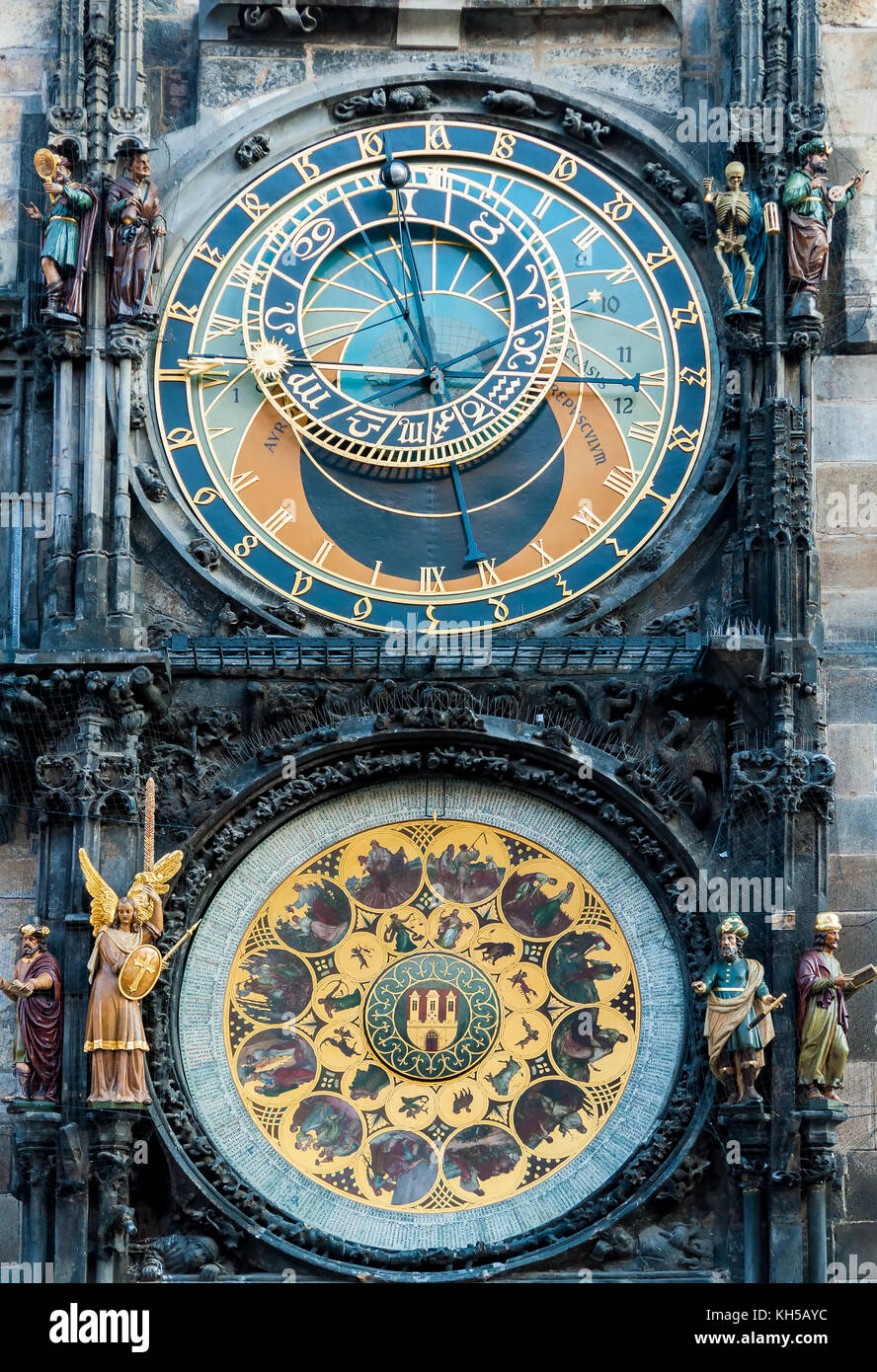 Old astronomical clock on the tower hi-res stock photography and images ...