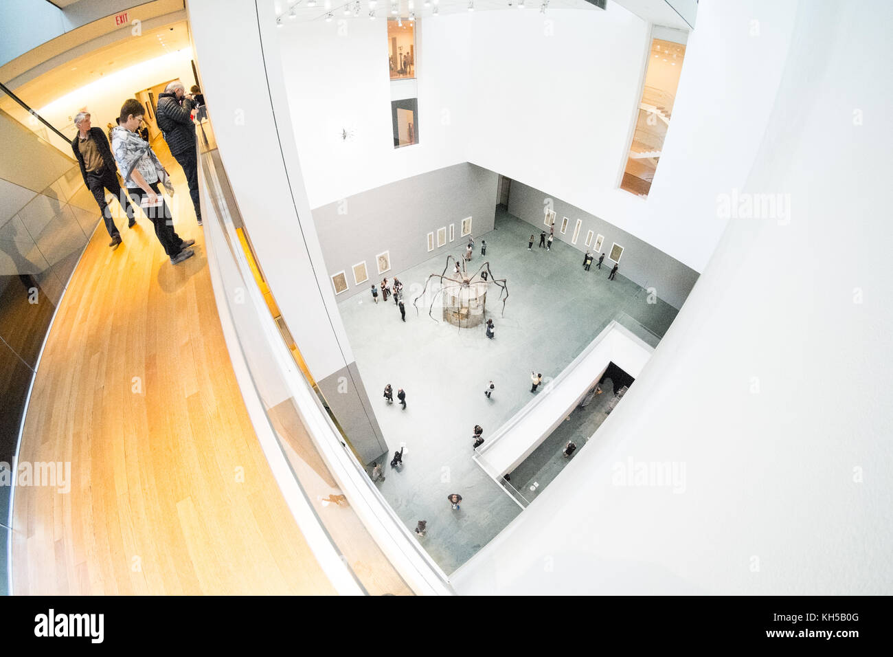 View from the internal balcony, The Museum of Modern Art, MoMa, New ...