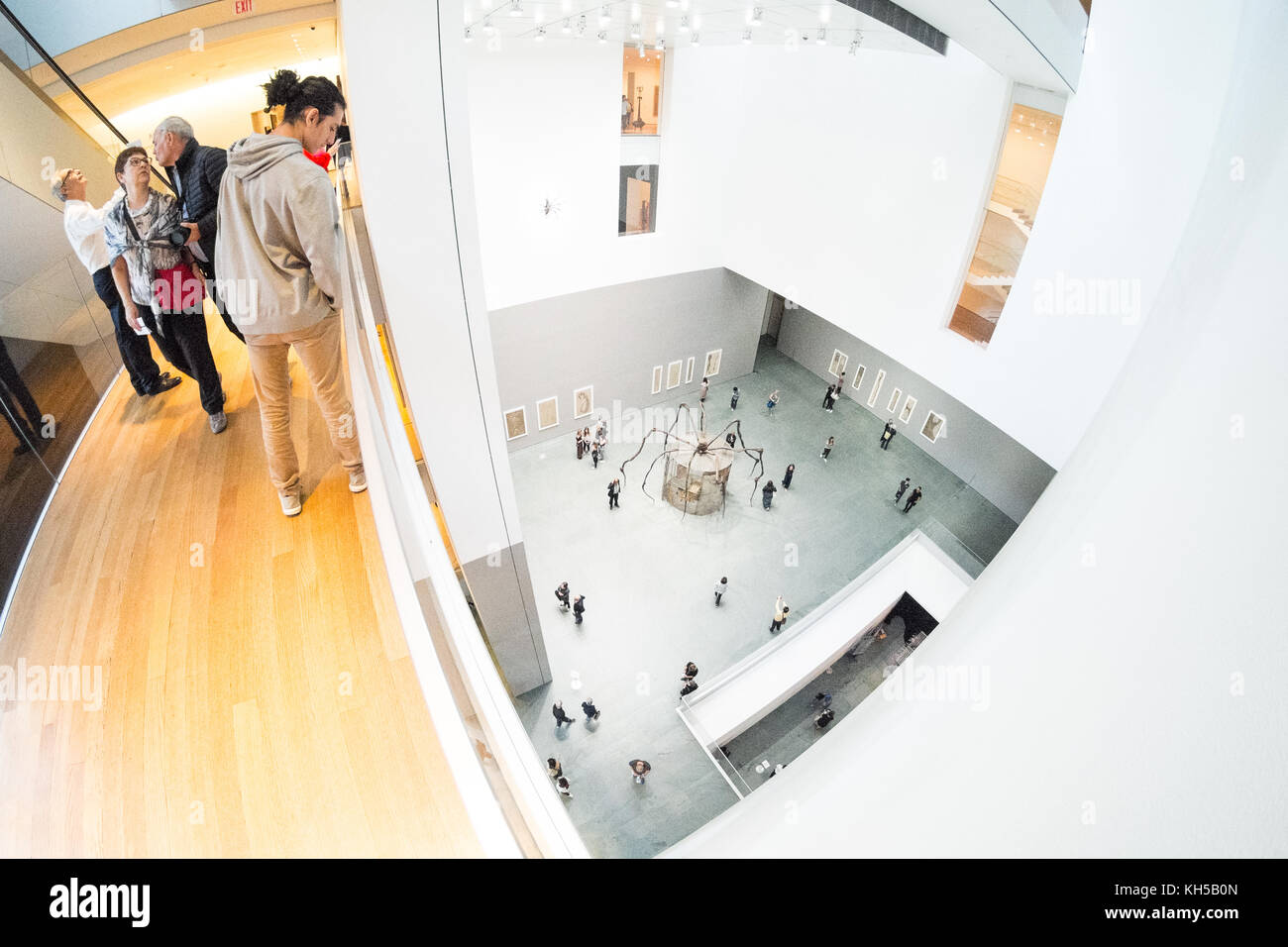 View from the internal balcony, The Museum of Modern Art, MoMa, New ...