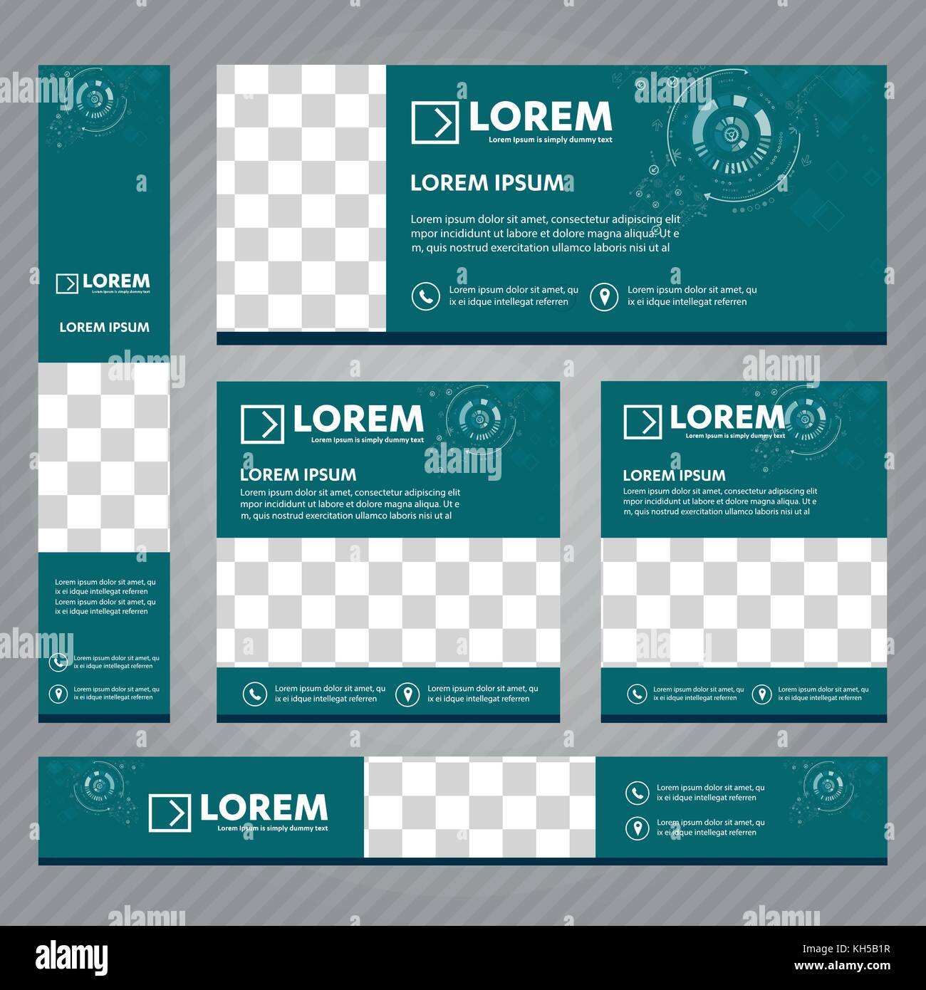 Horizontal banner button templates blank hi-res stock photography and ...