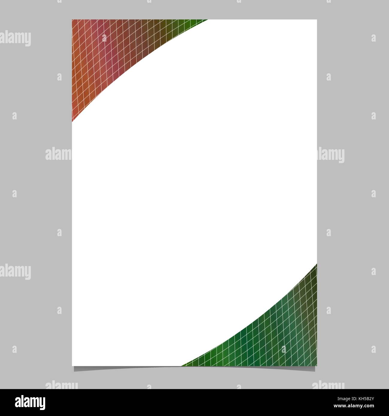 Dynamic abstract colored gradient curved grid page, brochure template ...