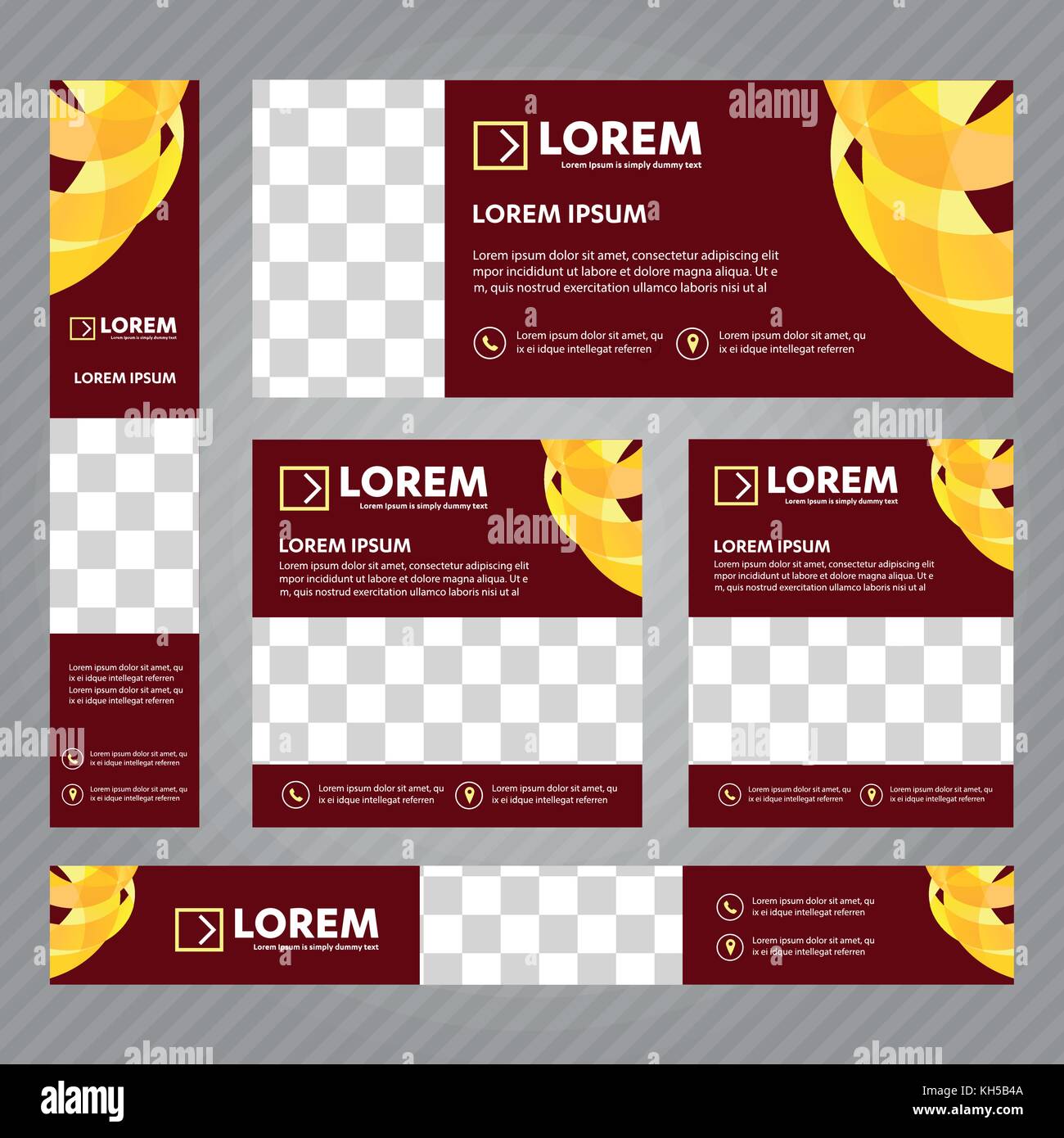Standard banners Stock Vector Images - Alamy