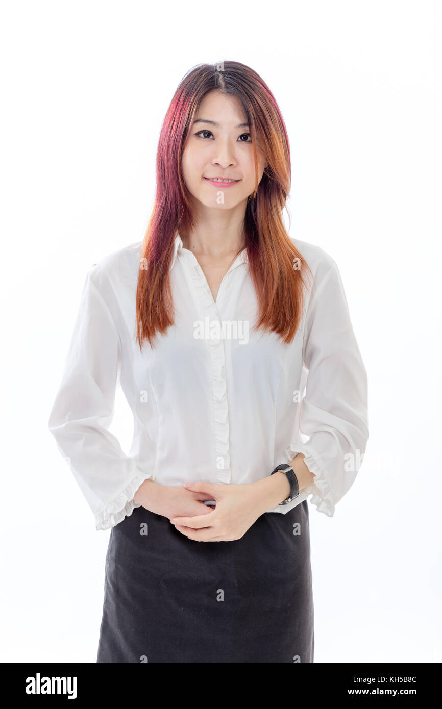Asian woman executive in casual formal wear Stock Photo - Alamy
