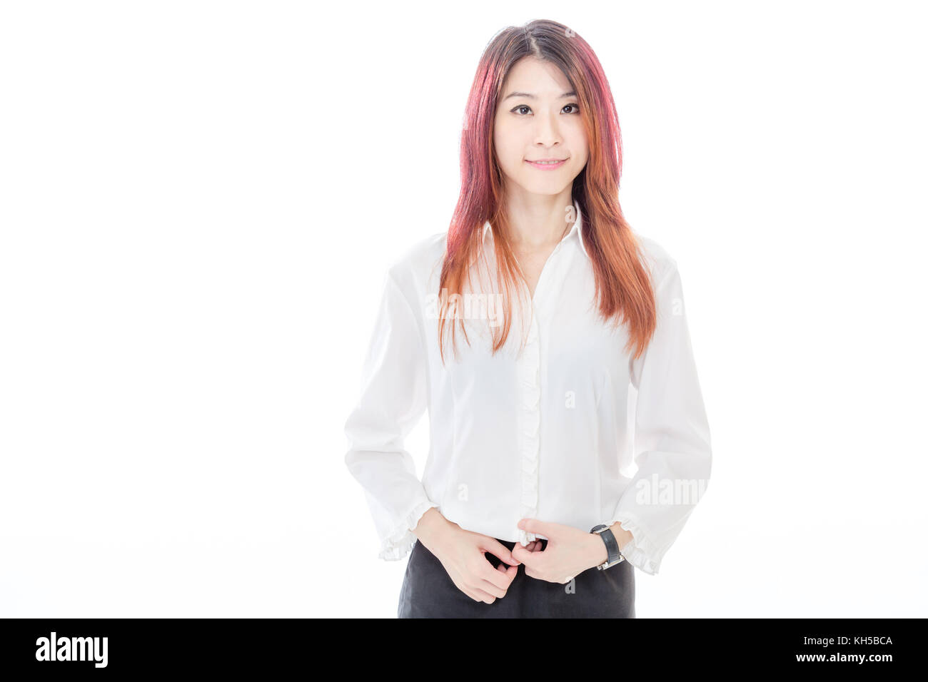 Asian woman executive in casual formal wear Stock Photo - Alamy