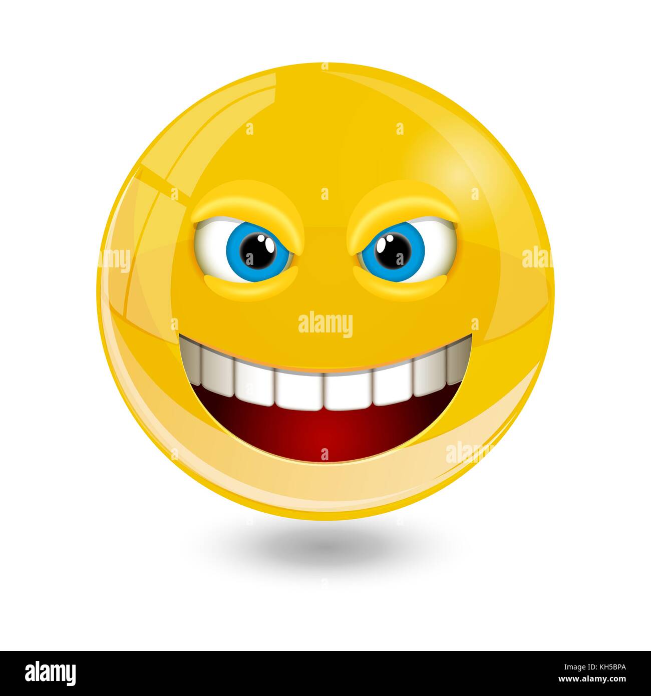 Yellow smiley emoticons, emoji, vector illustration Stock Vector Image ...