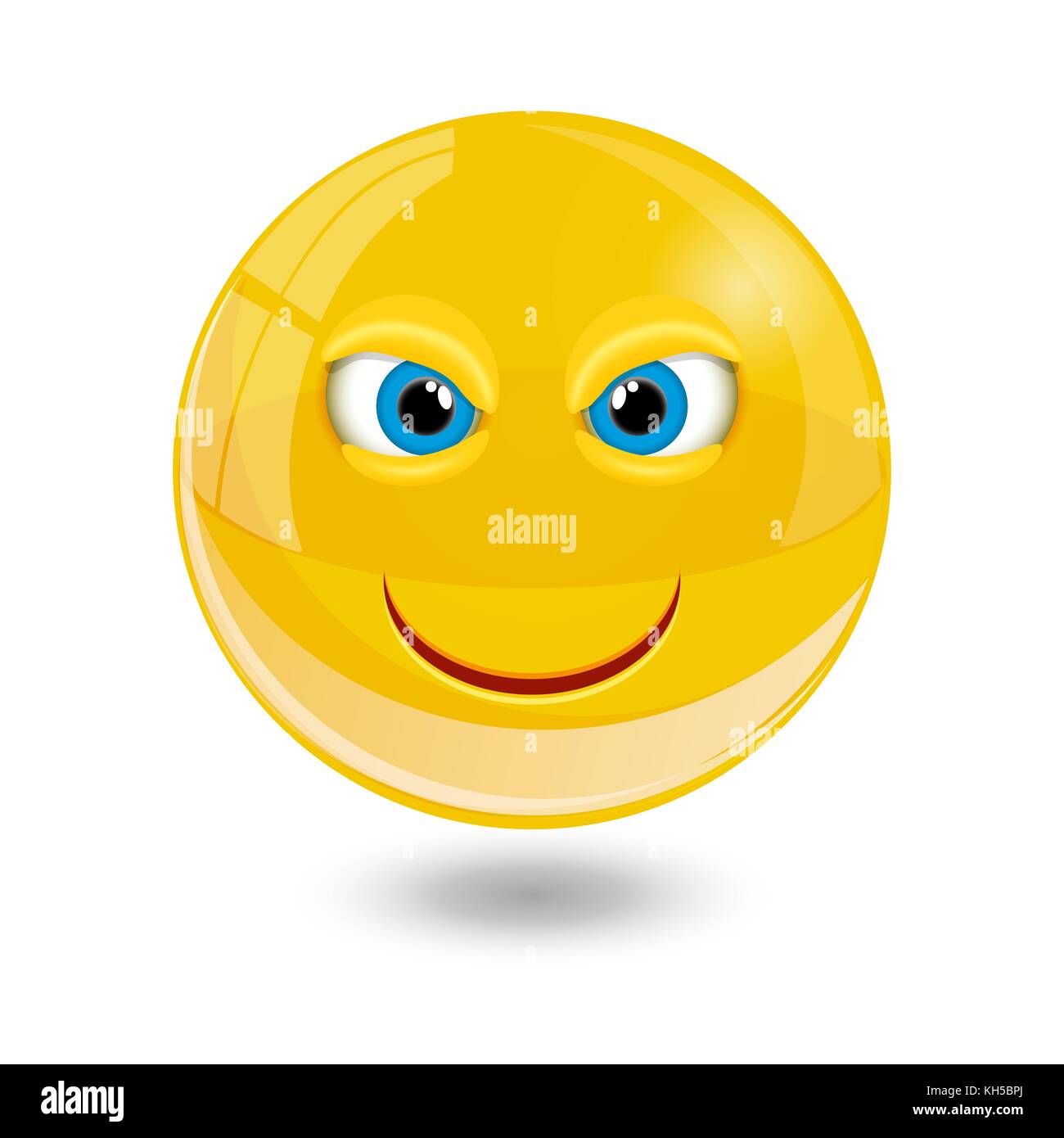 Yellow smiley emoticons, emoji, vector illustration Stock Vector Image ...