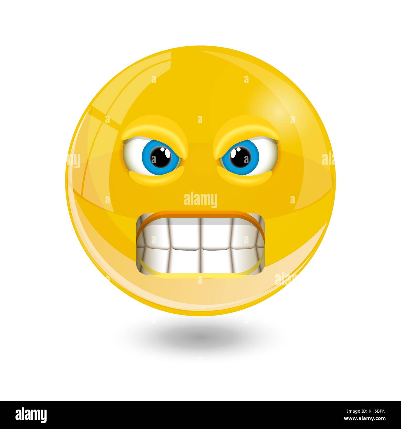 Yellow smiley emoticons, emoji, vector illustration Stock Vector Image ...