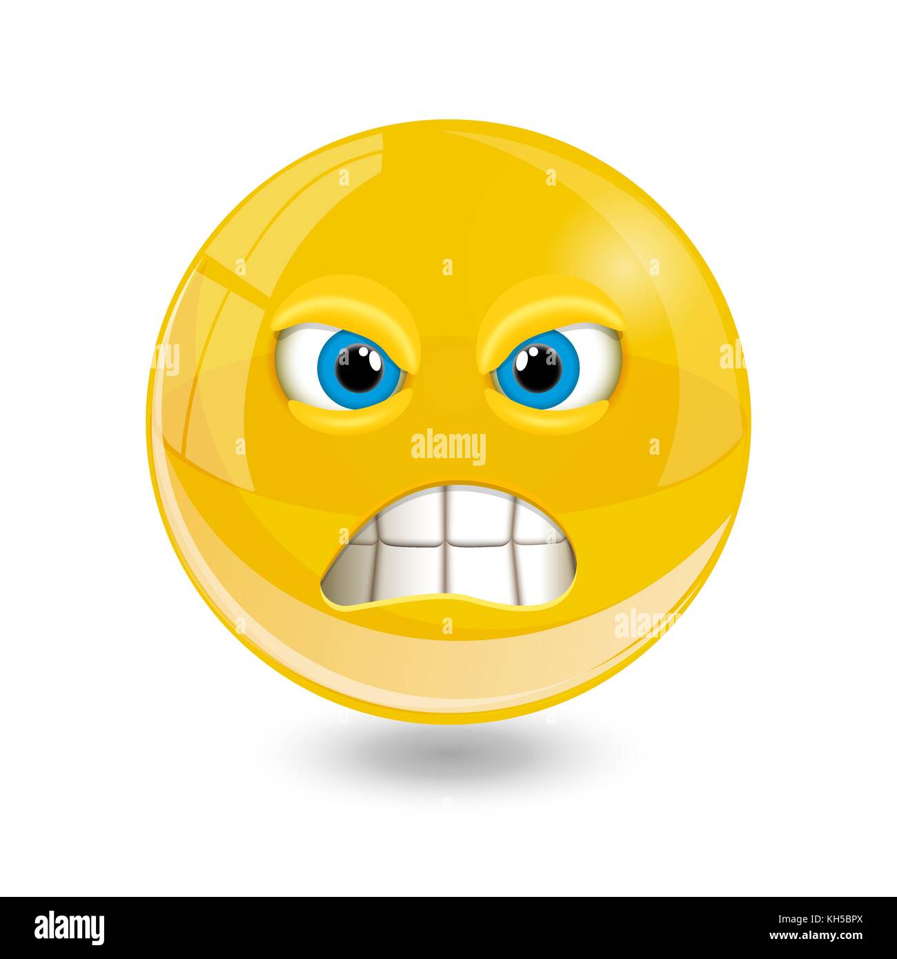 Yellow smiley emoticons, emoji, vector illustration Stock Vector Image ...