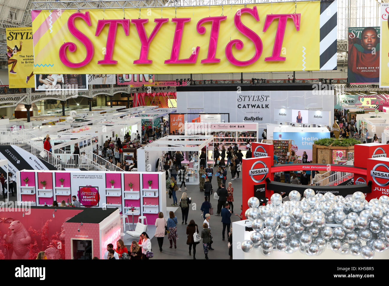 London,UK. 10th April, 2017. Exhibitors and visitors attend the first ...