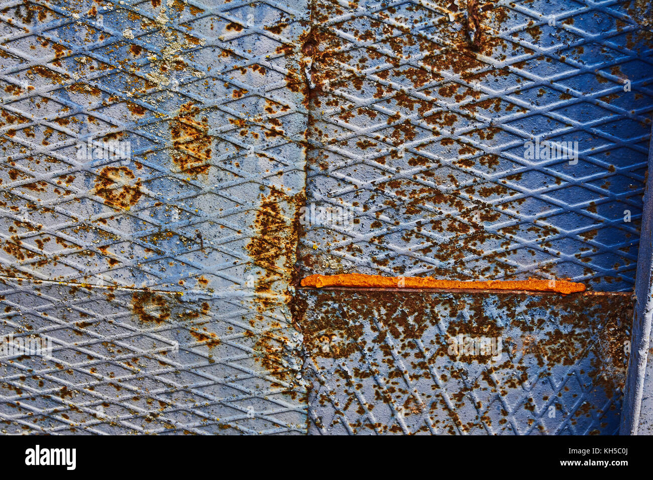 corrugated metal with spots and rust Stock Photo - Alamy