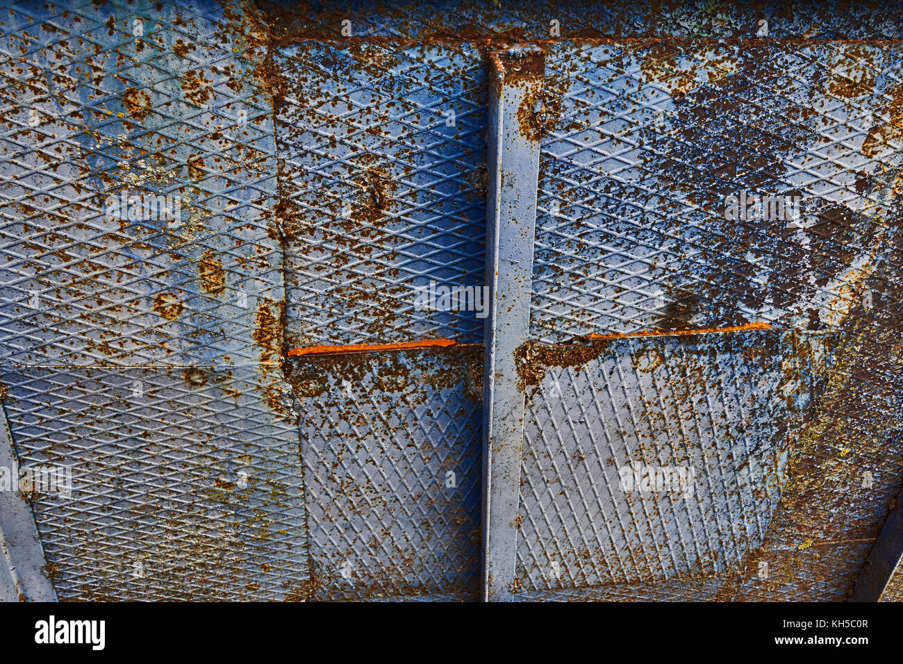 corrugated metal with spots and rust Stock Photo - Alamy