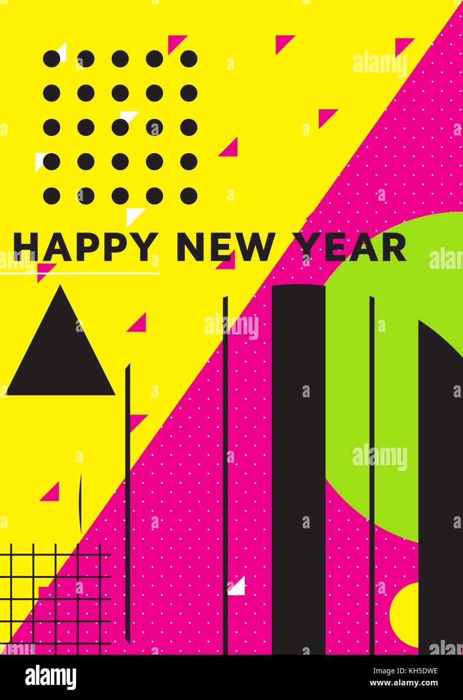 Bright festive New Year poster Stock Vector Image & Art - Alamy