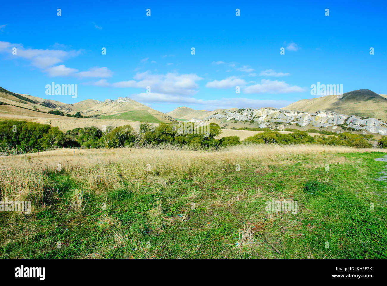 Pretty scenery around Lewis Pass, South Island, New Zealand Stock Photo ...