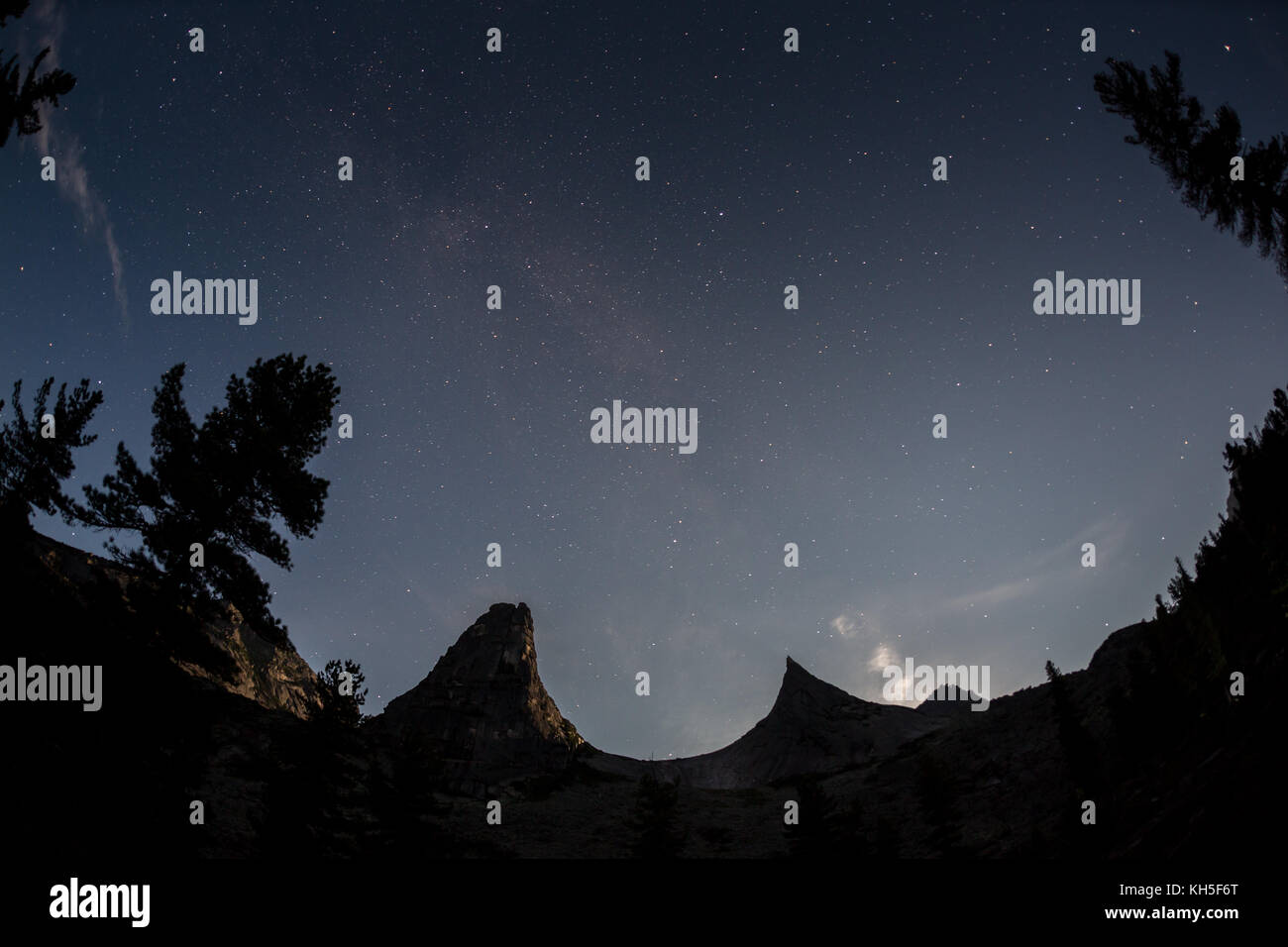 Parabola mountain star in Ergaki national park, Russia Stock Photo - Alamy