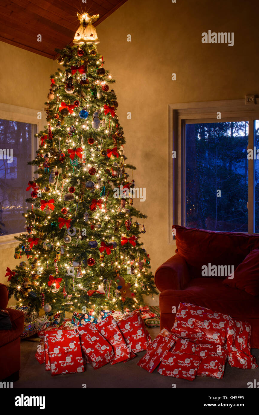 Holiday Christmas tree Stock Photo - Alamy