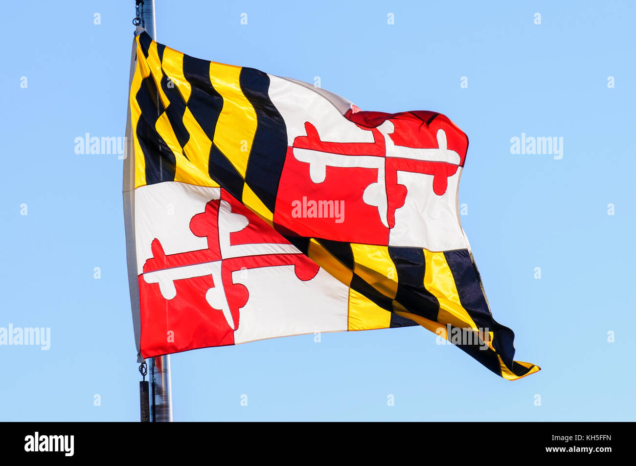 Maryland State flag Stock Photo - Alamy