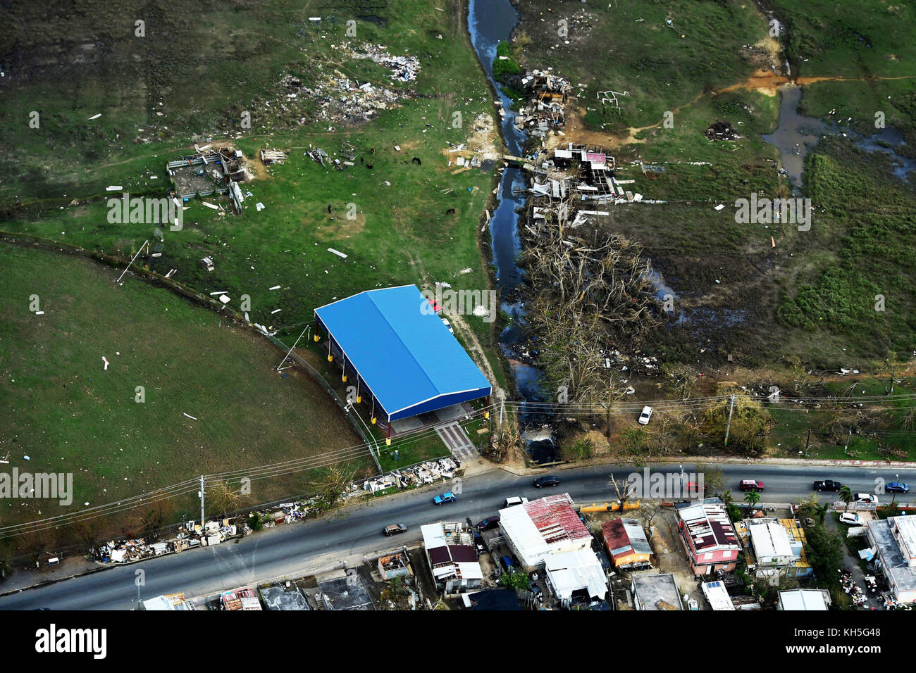 Hurricane Maria damage to Puerto Rico Stock Photo - Alamy