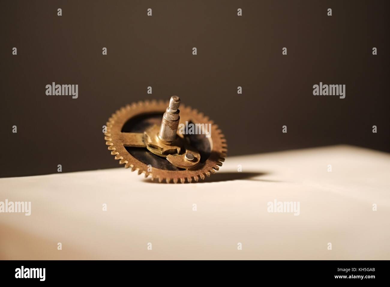 Set vintage mechanical cogwheel hi-res stock photography and images - Alamy