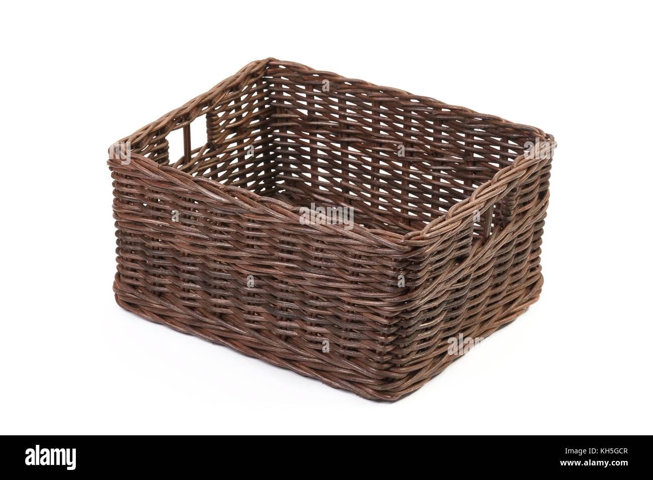 Simple basket on white Stock Photo - Alamy