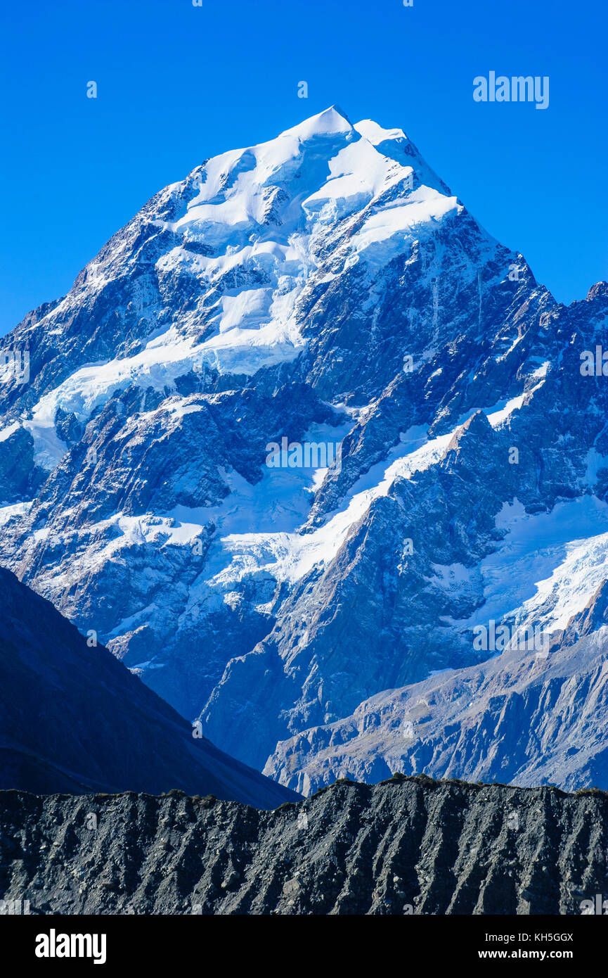 Close up of Mount Cook highest mountain in New Zealand Stock Photo - Alamy