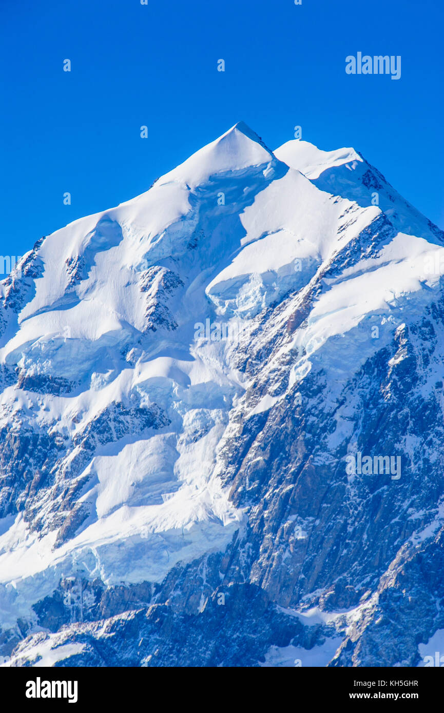 Close up of Mount Cook highest mountain in New Zealand Stock Photo - Alamy