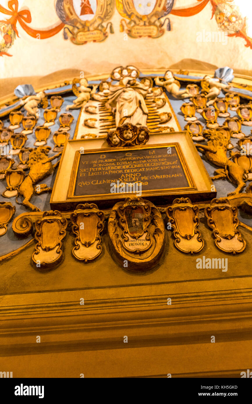 The Archiginnasio of Bologna library, Bologna city life, Italy Stock ...
